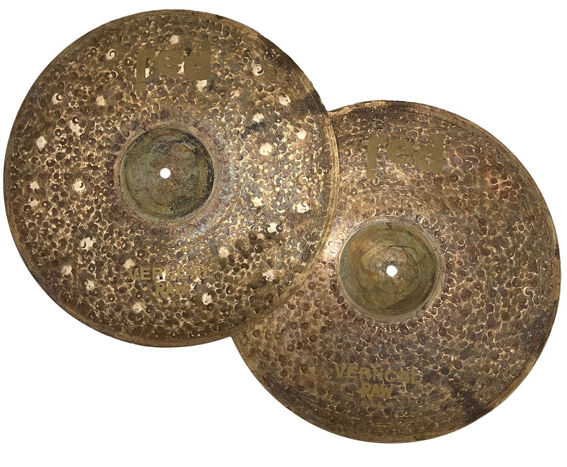 Red Cymbals Vertical Raw Trash Hi-hats